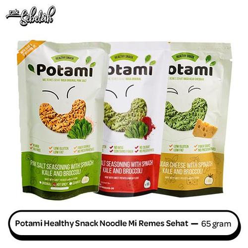 Jual Potami Healthy Snack Noodle Gluten Free - Mie Kremes Bayam Tanpa ...