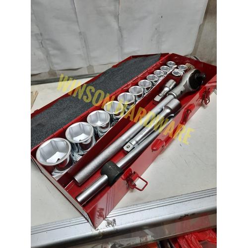 Jual Kunci Sok Set 19-50mm MATSU | 3/4" DR Socket Set 18 pc Segi Pt 6 Crv - Jakarta Barat ...