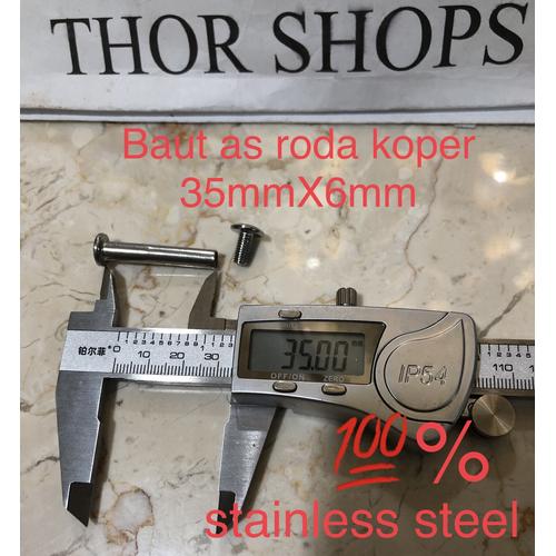 Jual Baut as roda koper stainless steel 1 pcs 35mm X 6mm - Kota ...