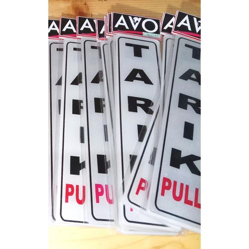 Jual sign label sticker dorong tarik pintu - door sign pull push ...