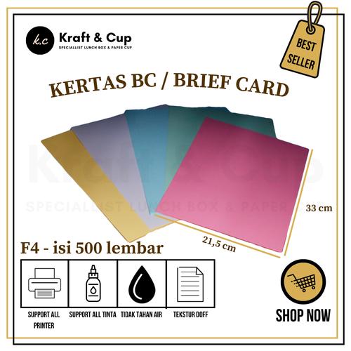 Jual Kertas BC F4 isi 500 lembar / Kertas Brief Card F4 / Kertas ...