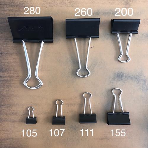 Jual BINDER CLIP / CLIP KERTAS HITAM 105 107 111 155 200 260 280 KENKO ...