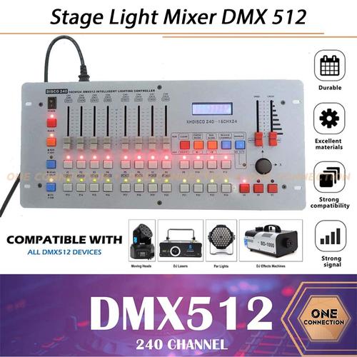 Jual Stage Light Mixer DMX 512 / Disco 240 DMX240 Controller Lampu Panggung - Jakarta Pusat ...
