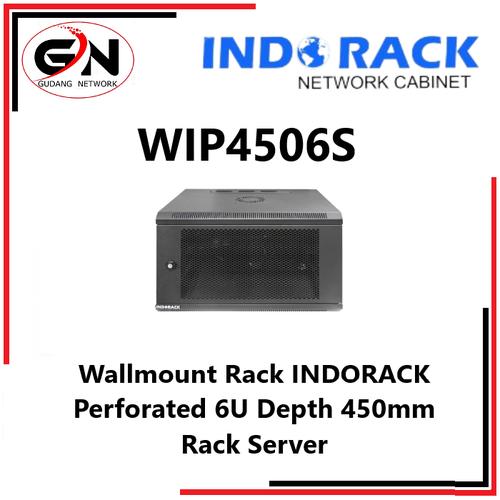 Jual Wallmount Rack INDORACK Perforated 6U Depth 450mm Rack Server ...