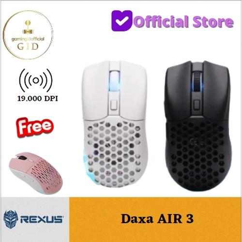 Jual Rexus Daxa AIR 3 / III Wireless Gaming Mouse - Hitam, Casing Red ...