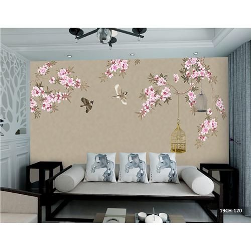 Promo Wallpaper Custom Mural Photowall Background Motif Chinoiserie ...