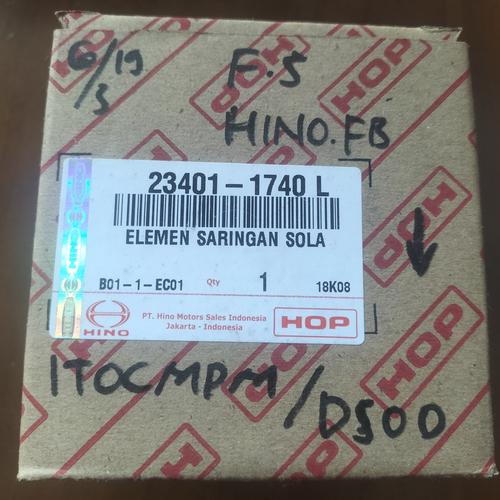 Jual Filter Solar Fuel Filter Bis Bus Hino FB HOP 23401-1740L - Kab ...