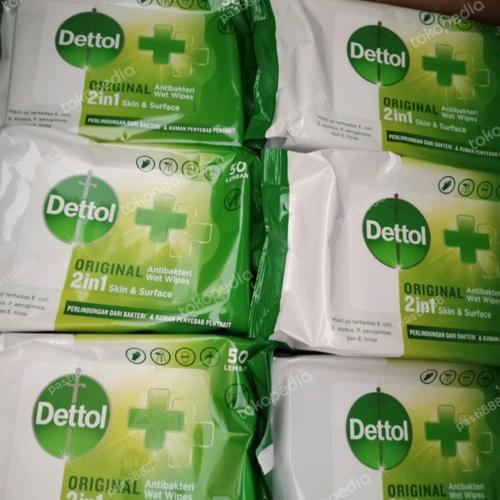 Jual DETTOL WET WIPES 50 original tisu tissue - ungu 10s - Kota ...