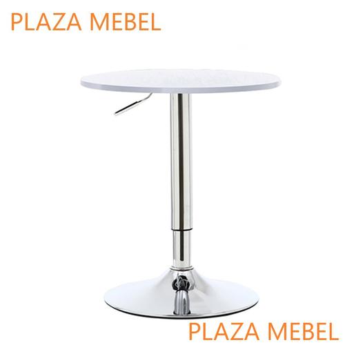 Jual Meja Bar / Cafe / Teras Bulat Bundar Putih Tinggi Pendek Hidrolik ...