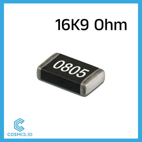 Jual Resistor 16.9 Kilo Ohm 16.9K Ohm 16K9 R 0805 SMD SMT SMD0805 - Kab ...