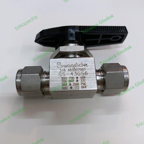 Jual ball valve swagelok ss-43GS6 3/8"/ball valve swagelok 3/8 ...