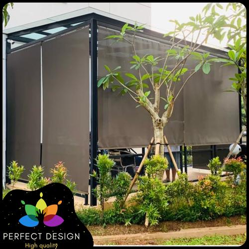 Jual Suntex Roller Blind Outdoor Tampias Anti Air Hujan Tirai Gorden ...
