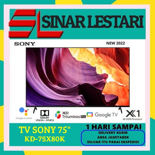 Promo SONY BRAVIA KD-75X80K GOOGLE TV 75 INCH 4K DOLBY ATMOS VISION ...