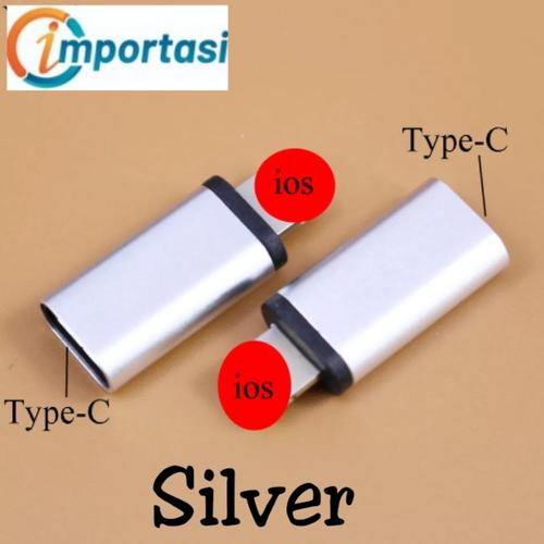 Jual Adapter Converter USB Type C Female to Lighting Male Lightning iOS ...