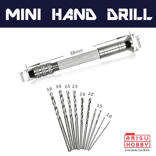 Jual Bor Tangan Mini Hand Drill Gundam Tool + Bits 10 Mata Bor - Kota Bandung - Arisu Online ...