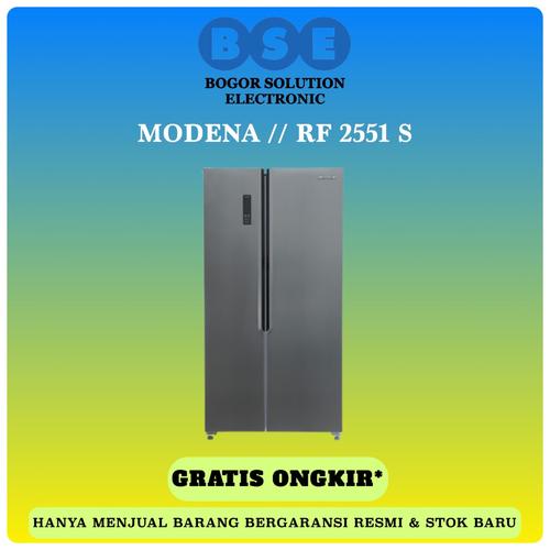 Promo Kulkas Side by Side 556 Liter MODENA RF 2551 S Kulkas MODENA ...
