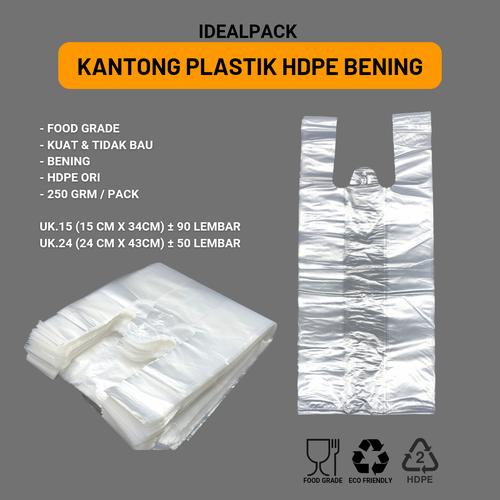 Jual Kantong Plastik HDPE Bening Grade. - Uk.15 - Jakarta Barat ...