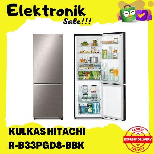 Promo Hitachi R-B33PGD8-BSL Bottom Freezer Kulkas 2 Pintu 275 Liter RB33PGD8 Cicil 0% 3x ...