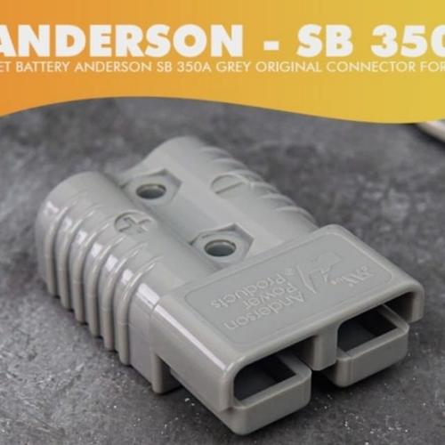 Jual Socket Battery Anderson 350A 600V For Forklift / Aki - Abu-abu ...