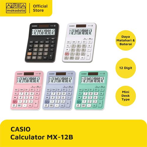 Jual CALCULATOR | KALKULATOR CASIO MX-12B WARNA MURAH - Hitam - Kota ...