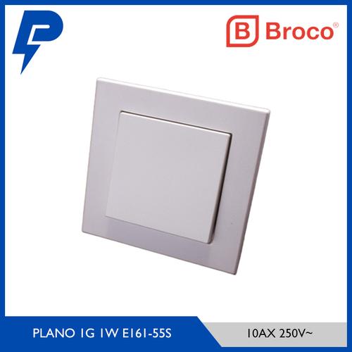 Jual BROCO Plano Saklar 1 Gang 1 Way E161 - 55 PEARL WHITE - Jakarta ...