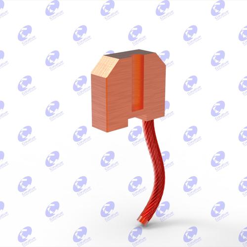 Jual Custom carbon brush Current collector 22*25*7.8 mm hard metal ...