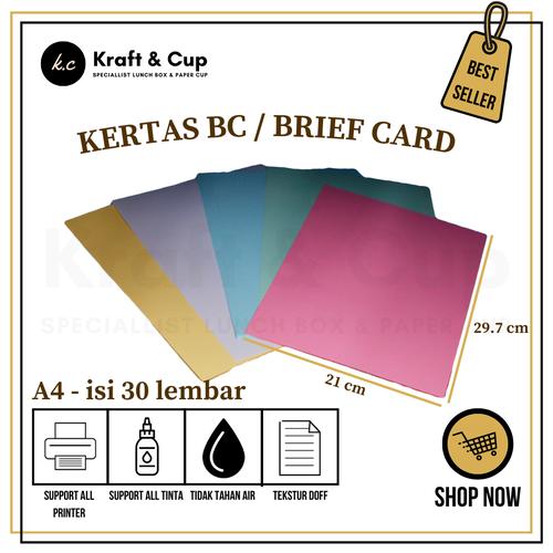 Jual Kertas BC A4 isi 30 lembar / Kertas Brief Card A4 / Kertas ...