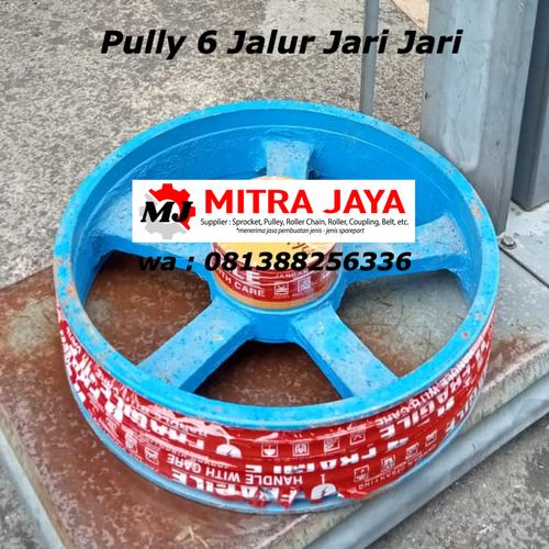 Jual PULI BESI JARI C6 x 18 inch POLI PULLEY PULLY BESI ANCURAN 6 JALUR ...
