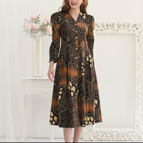 Jual Long dress batik wanita tp - standar - Jakarta Pusat - toko batik ...