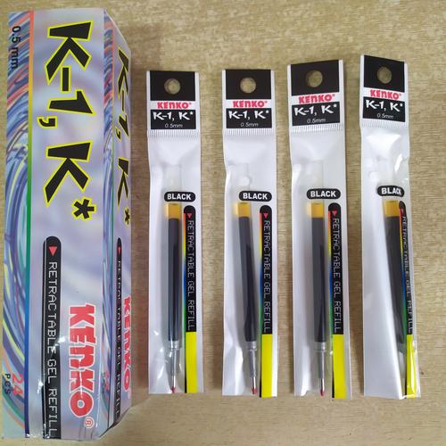 Jual Kenko Refil Pulpen Gel K-1 (0.5mm) - Pulpen Cetek - Hitam ...