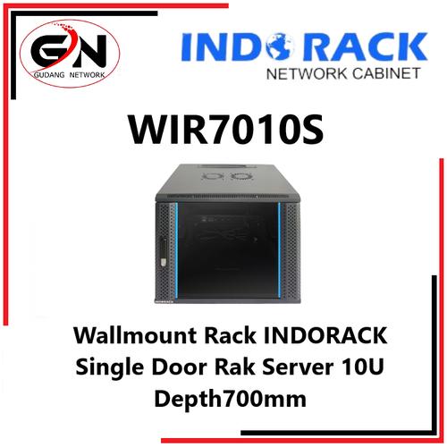 Jual Wallmount Rack INDORACK Single Door Rak Server 10U Depth700mm ...