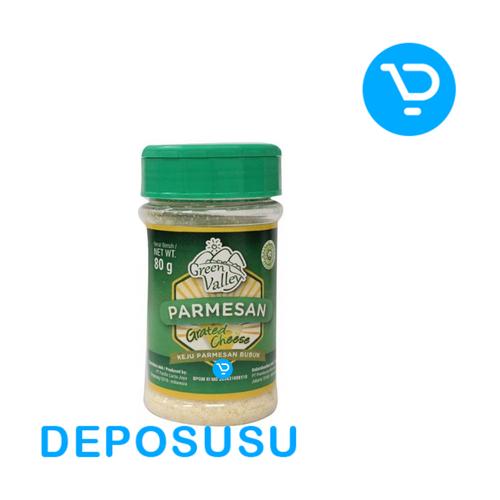 Jual GREEN VALLEY Parmesan Grated Cheese Keju Permesan Parut/Bubuk 80g ...