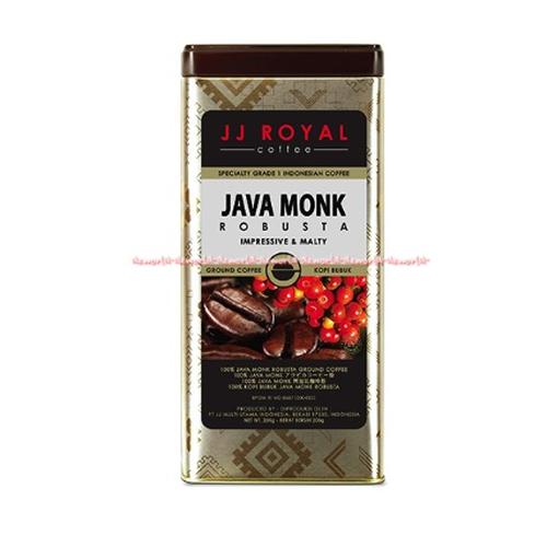 Jual JJ Royal Java Monk Robusta Ground Coffee Kopi Bubuk Kemasan Tin ...