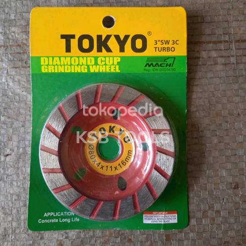 Jual Diamond Tokyo 3" 4" mata gerinda poles batu gerinda mangkok Tokyo ...