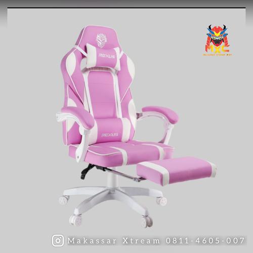Jual KURSI GAMING REXUS R60 PINK WITH FOOTREST - Kota Makassar ...