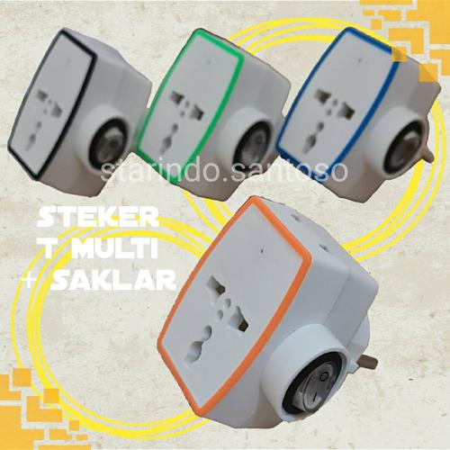 Promo Steker T MULTI SAKLAR LOYAL universal saklar lampu colokan ...