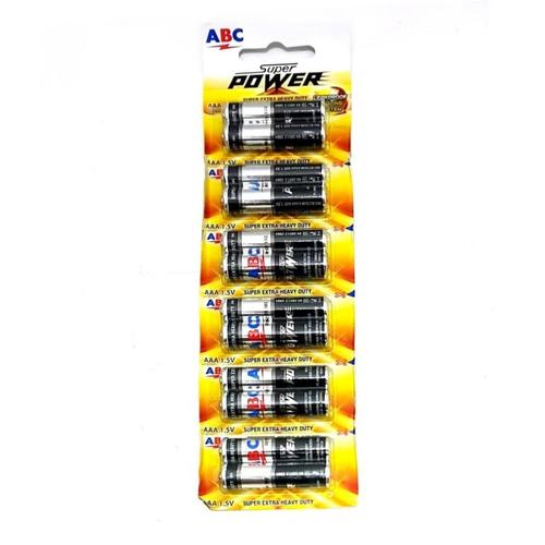 Jual BATERAI BATTERY ABC SUPER POWER AAA/A3 1,5 Volt Lusin (12 buah) - Jakarta Utara - Battery ...