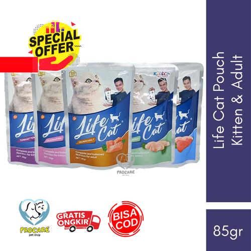 Jual Life Cat Pouch Sachet Varian Lengkap 85gr All Variant - Pouch ...