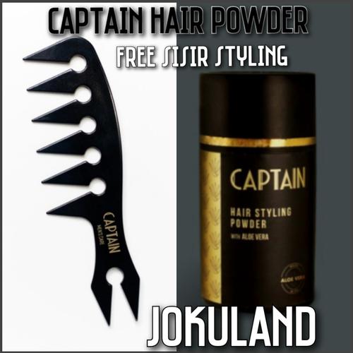 Jual CAPTAIN HAIR POWDER with Aloe Vera ORIGINAL HAIR STYLING - Kota ...
