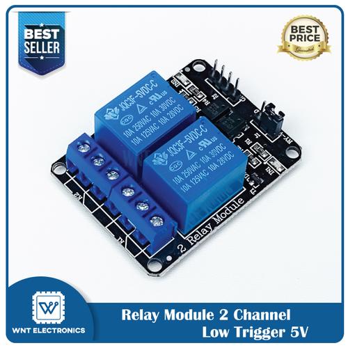 Jual Relay Module 2 Channel 5V Relay Module Low Trigger 5 V - Kota ...