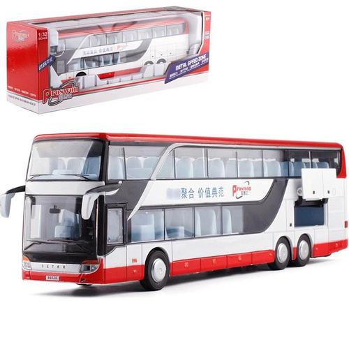 Promo TWH Alloy bus Miniatur double decker double decker bus besi harga ...