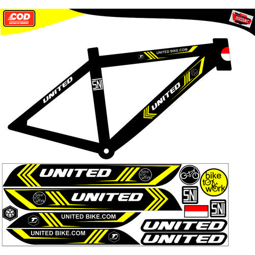 Jual STICKER MOTIF SEPEDA VARIASI UNITED SIMPLE BARU13 - Kab ...