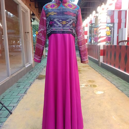 Jual dress ulos batak kombinasi - Kota Medan - ALMA BOUTIQUE | Tokopedia