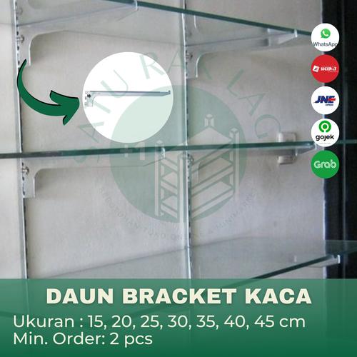 Jual Daun Bracket Breket Rak Display Kaca Rak Dinding Buku Sepatu ...