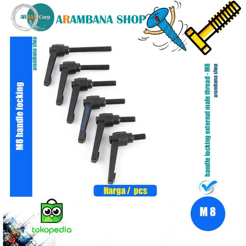 Jual Knob hex screws M8 handle locking external male thread - Kota ...
