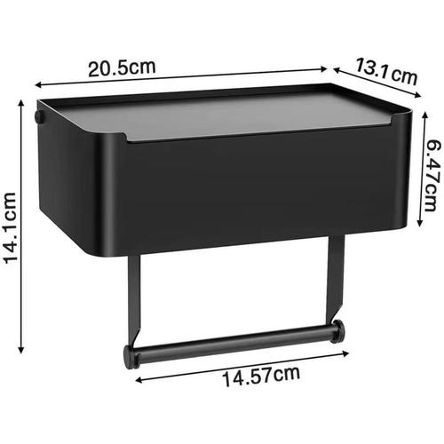 Jual Rak kotak dan Tempat Tisu roll Stainless HITAM K160-organizer ...