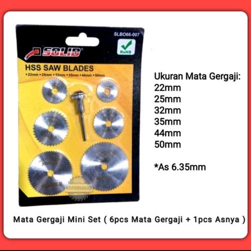 Jual MATA BOR GERGAJI POTONG MINI SET 7 PCS MATA GERINDA POTONG MINI ...