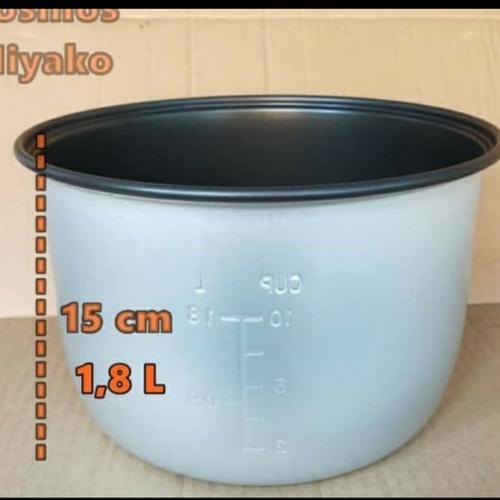 Jual panci rice cooker ukuran 1.8 liter tinggi 15 cm Miyako dan Cosmos ...