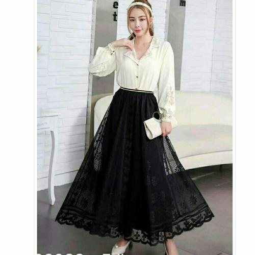 Jual ROK TUTU PANJANG IMPORT PREMIUM/ROK PANJANG WANITA KHUSUS WARNA ...