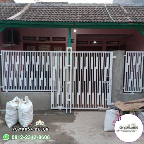 Jual PAGAR MINIMALIS MODEL BARU / PAGAR DORONG GALVANIS - Kota Bekasi ...